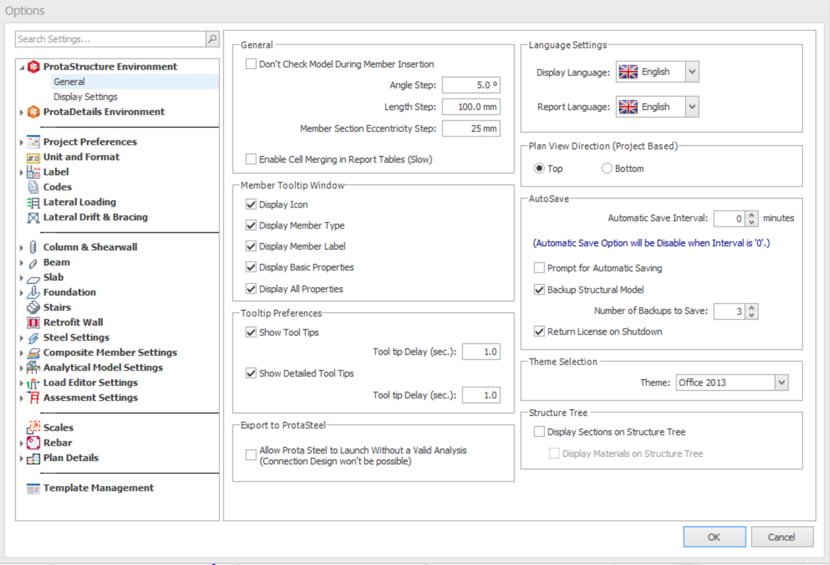ProtaStructure Environment