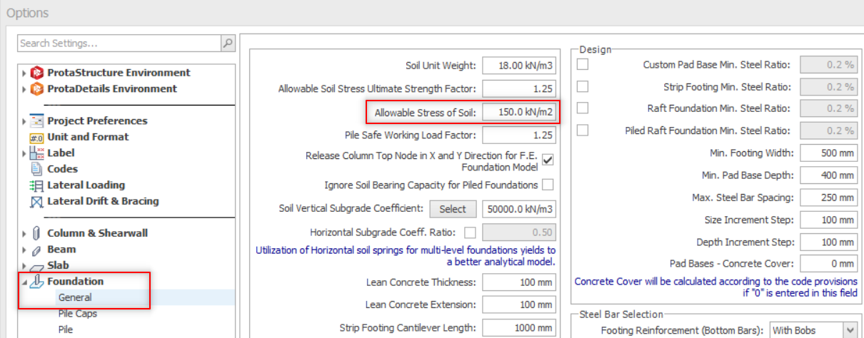 ProtaStructure : Raft Foundation and Piled Raft Foundation Example