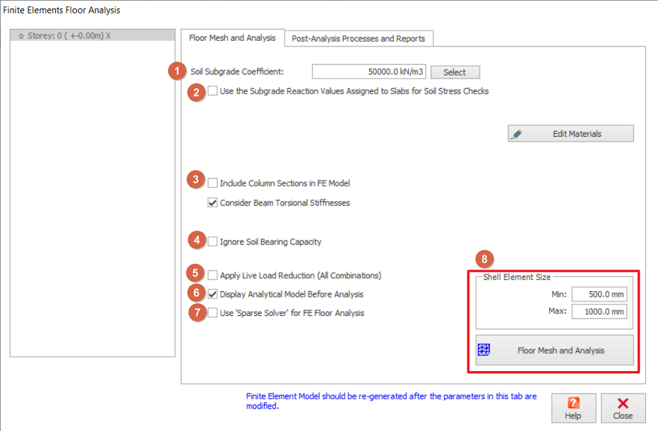 Finite Elements Raft Foundation Analysis