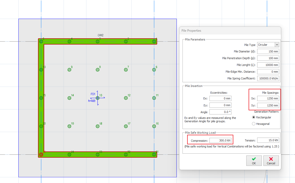 ProtaStructure : Raft Foundation and Piled Raft Foundation Example